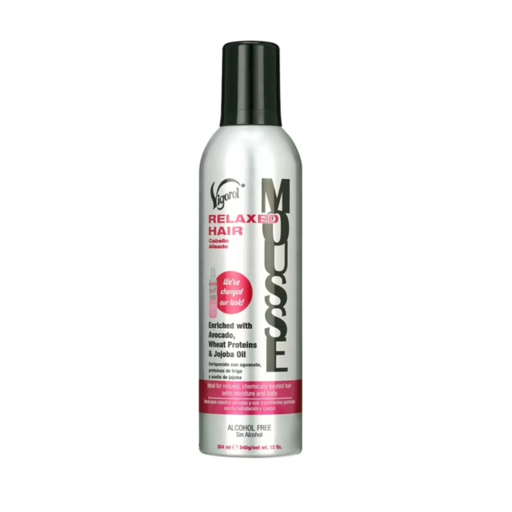 Vigorol Relaxed Hair Mousse 12 oz | BRAID BEAUTY
