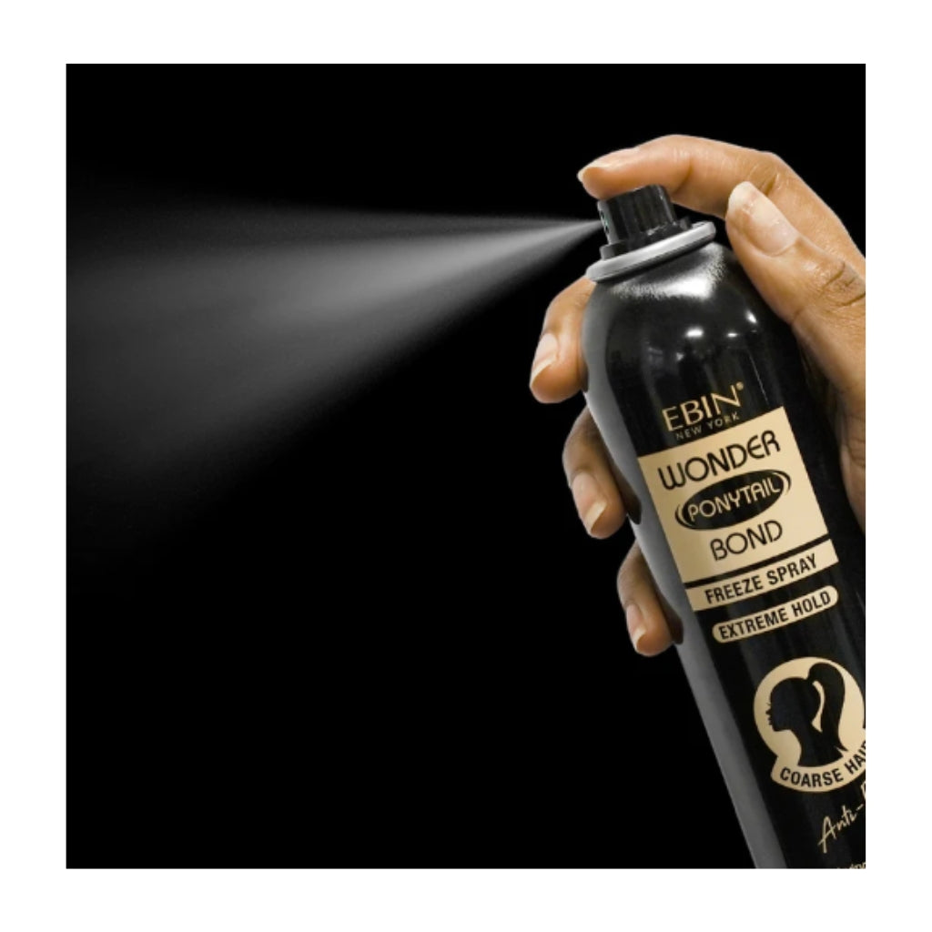 EBIN NEW YORK WONDER PONYTAIL BOND FREEZE SPRAY EXTREME HOLD 8OZ ...